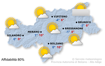 Meteo Trentino-Alto Adige - Previsioni Provincia di Bolzano